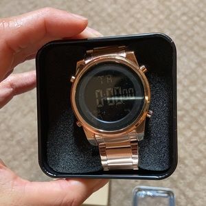 skmel | Accessories | Skmel Mens Gold Toned Digital Watch | Poshmark